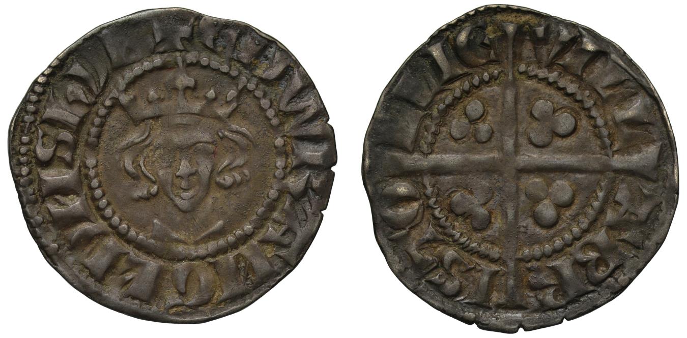 Edward I (1272-1307), silver long cross Penny, class 2b (1299-1300/1), Bristol mint.