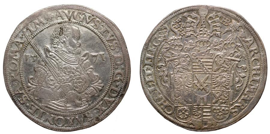 Saxony Thaler 1571 | European Coins