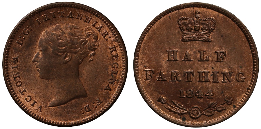 Victoria 1844 Half-Farthing | European Coins