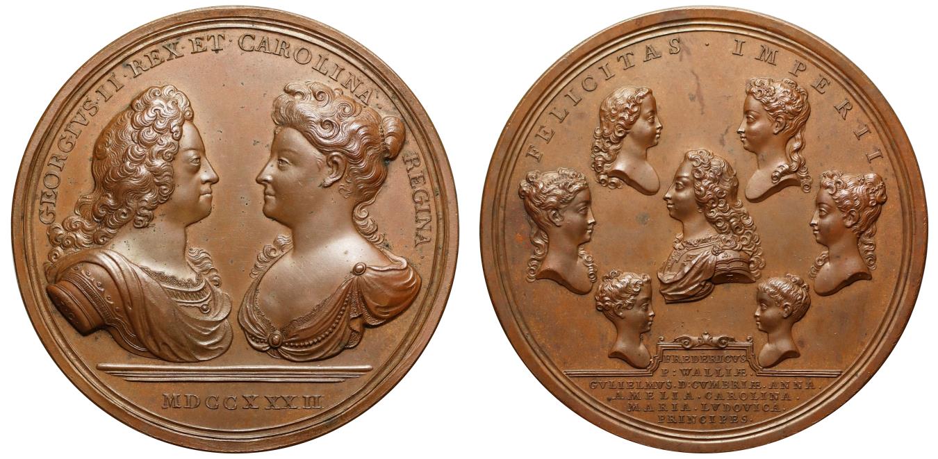 George II and the Royal Family, 1732. | Tokens & Medals
