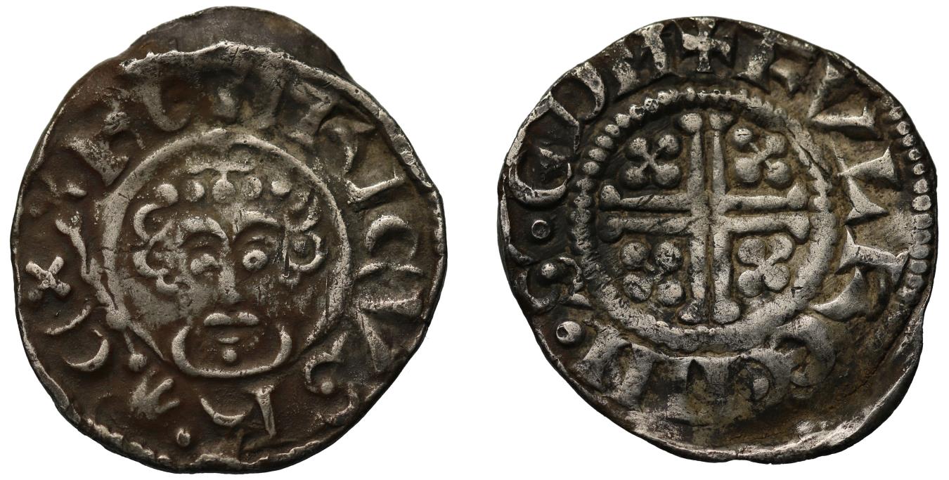 John (1199-1216), silver short cross Penny, class 5b1 (1205).