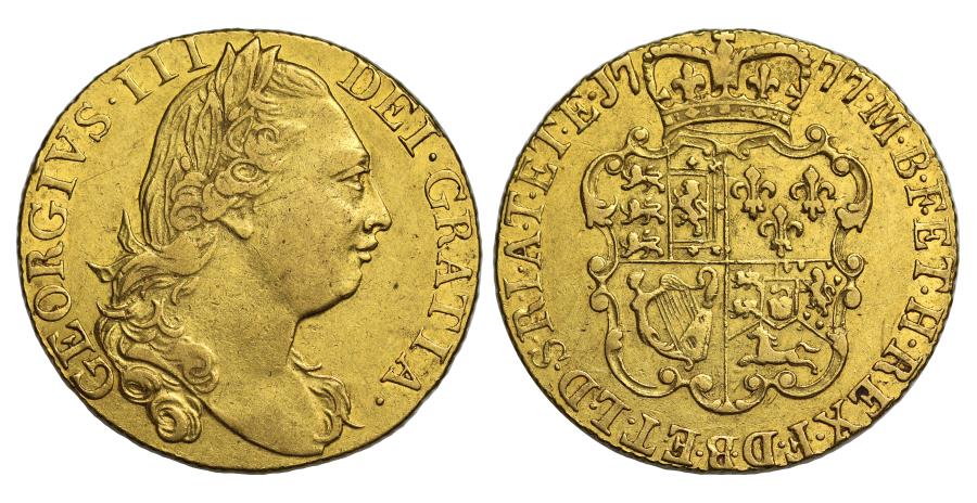 George III 1777 Guinea, fourth head | European Coins