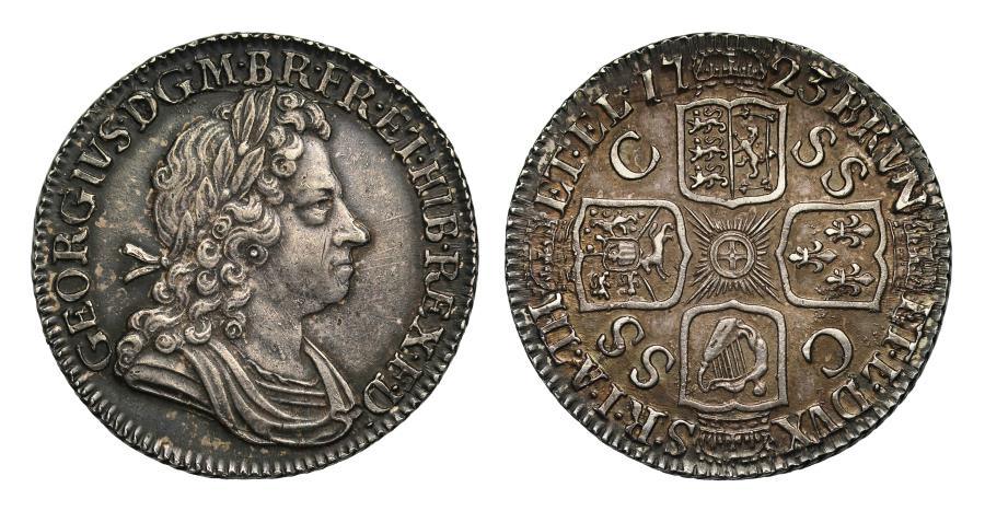 George I 1723 SSC Shilling first bust | European Coins