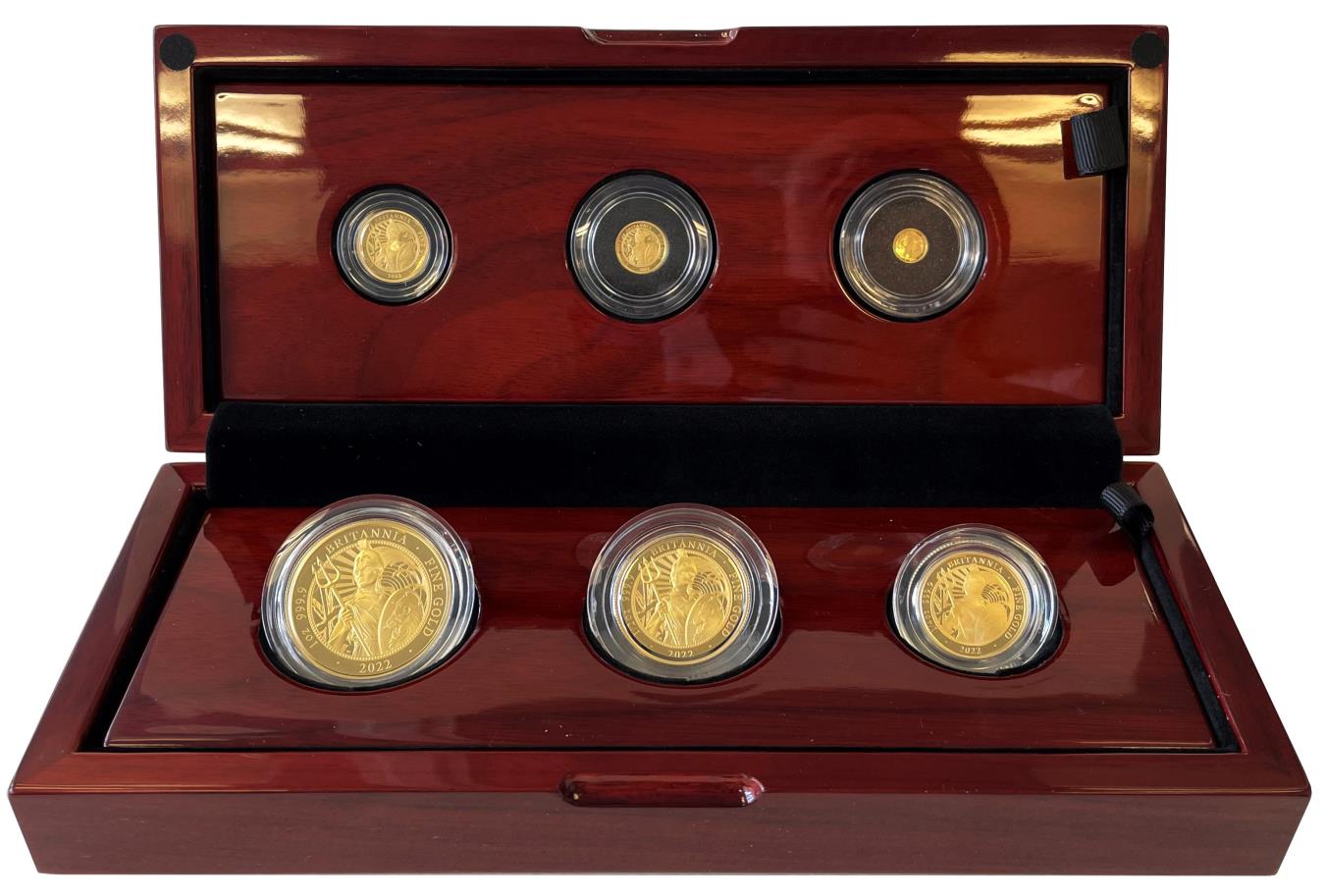 * QEII 2022 Britannia 6-coin gold proof Set, Last Britannia set of ...