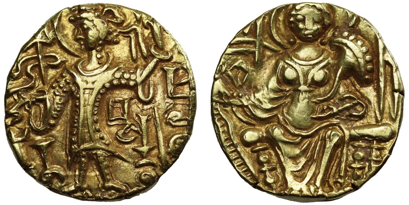 Kushan Empire, Kipanada, Gold Dinar. | Asian and Middle Eastern Coins