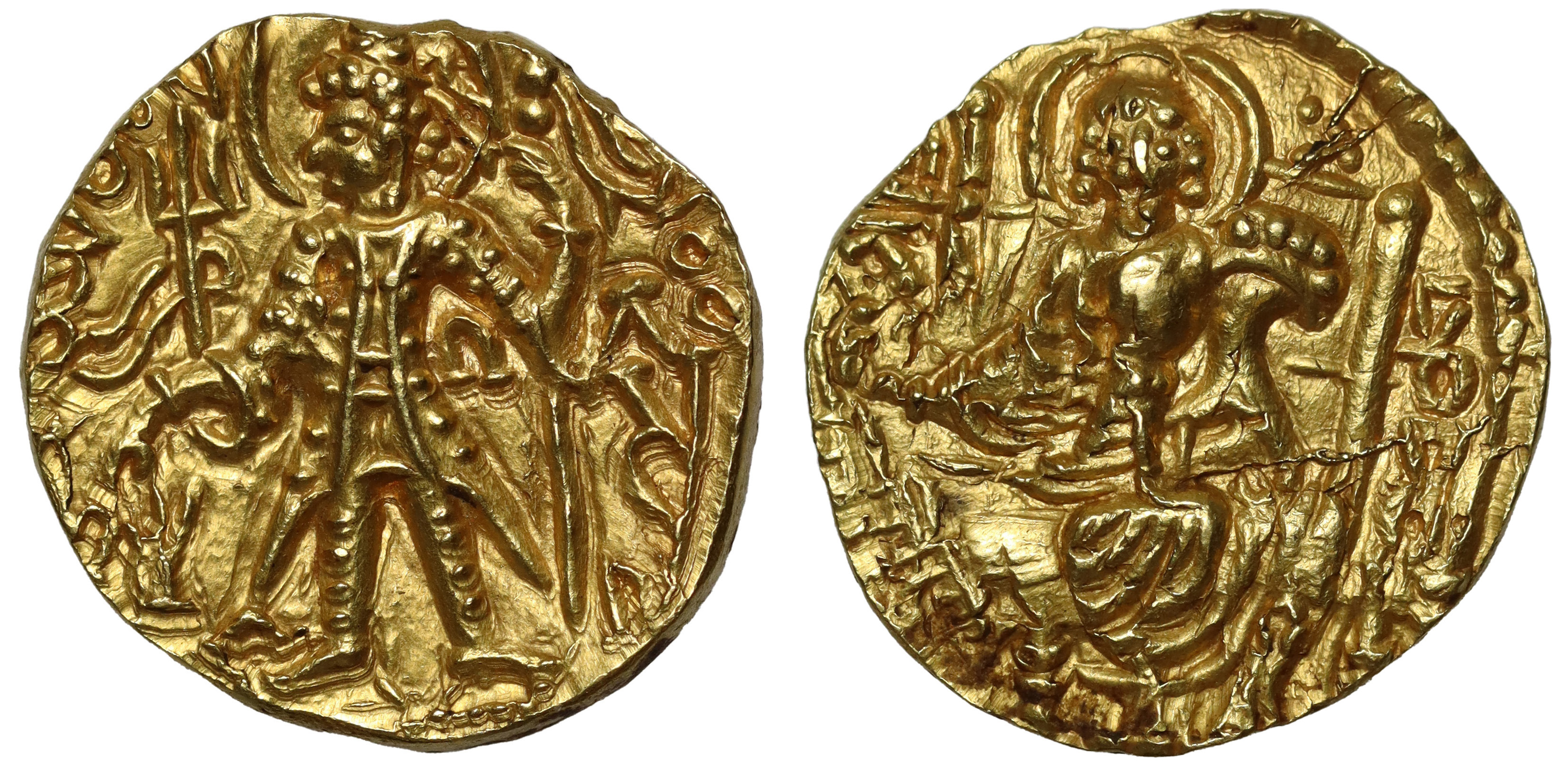 Kushan, Vasu Deva II, Gold Dinar. | Asian and Middle Eastern Coins