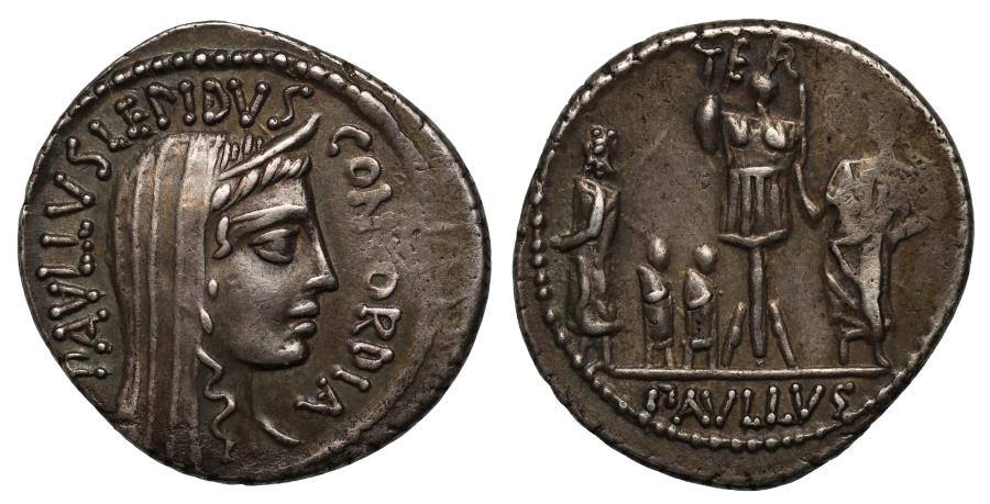 L. Aemilius Lepidus Paullus, Silver Denarius | Roman Republican Coins