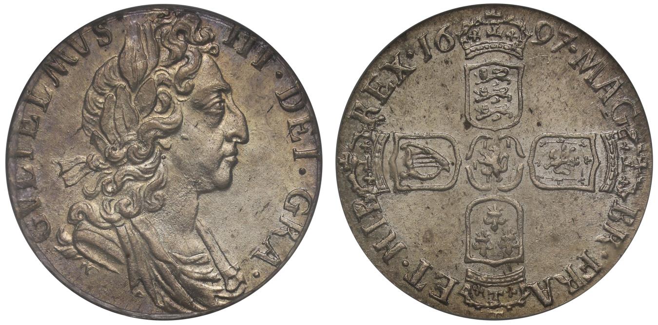 William III 1697 Sixpence CGS UK UNC80 | European Coins