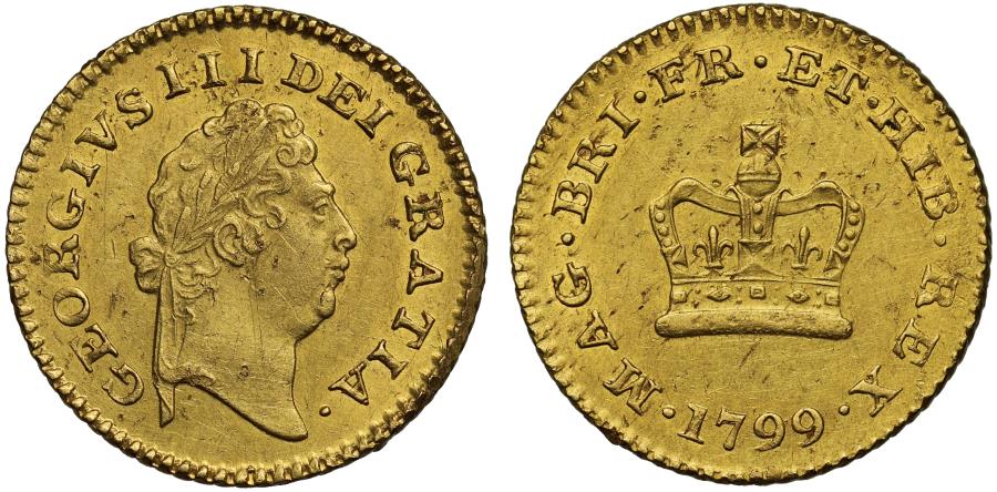George III 1799 Third-Guinea first bust | European Coins
