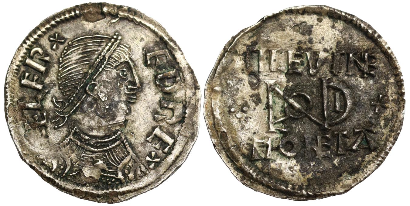 Alfred the Great Penny, Phase III, London, moneyer Tilewine, London ...