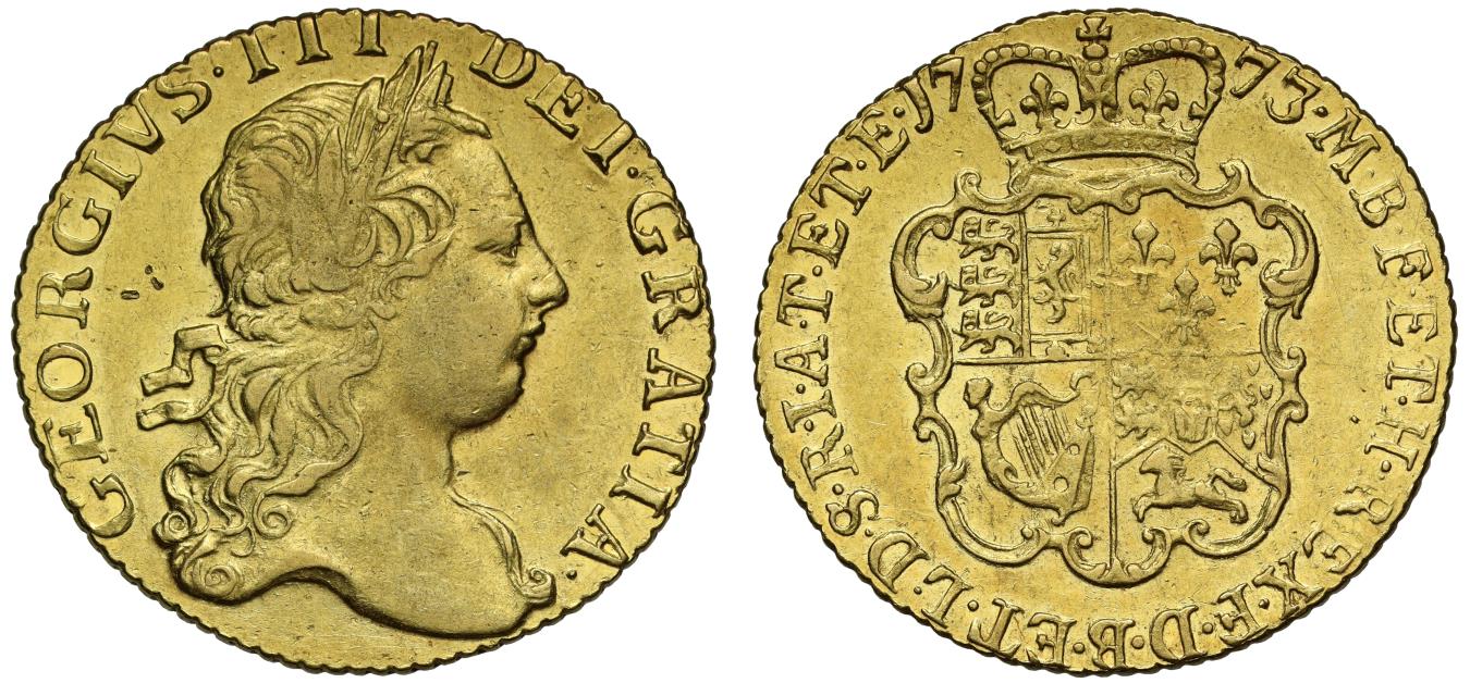 George III 1773 Guinea, last year for third head | European Coins