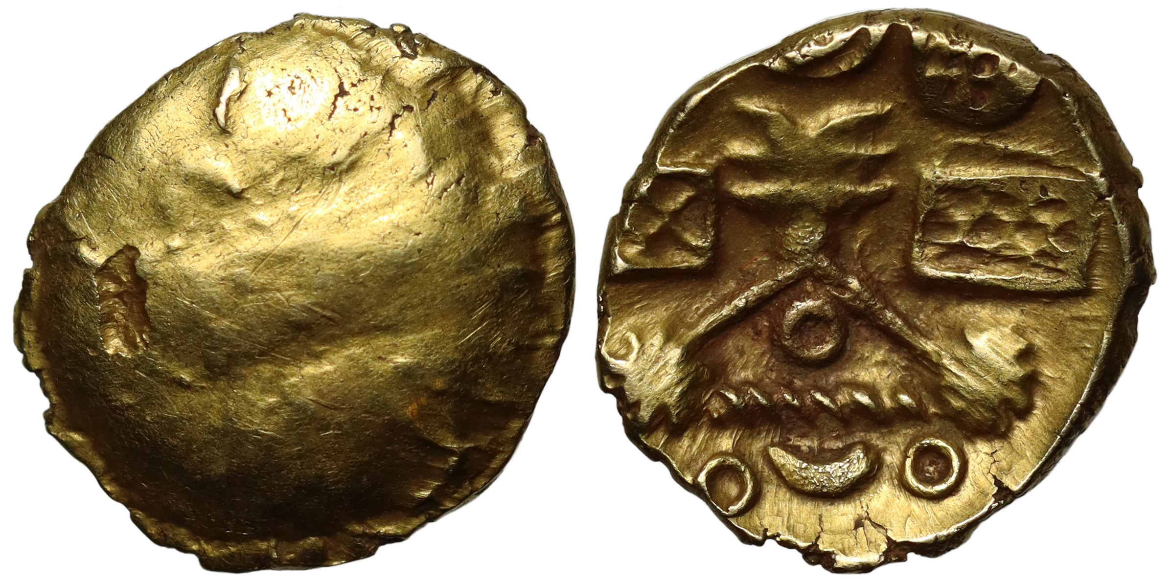 Ancient British, Cantiaci, Gold Quarter-Stater. | Celtic Coins