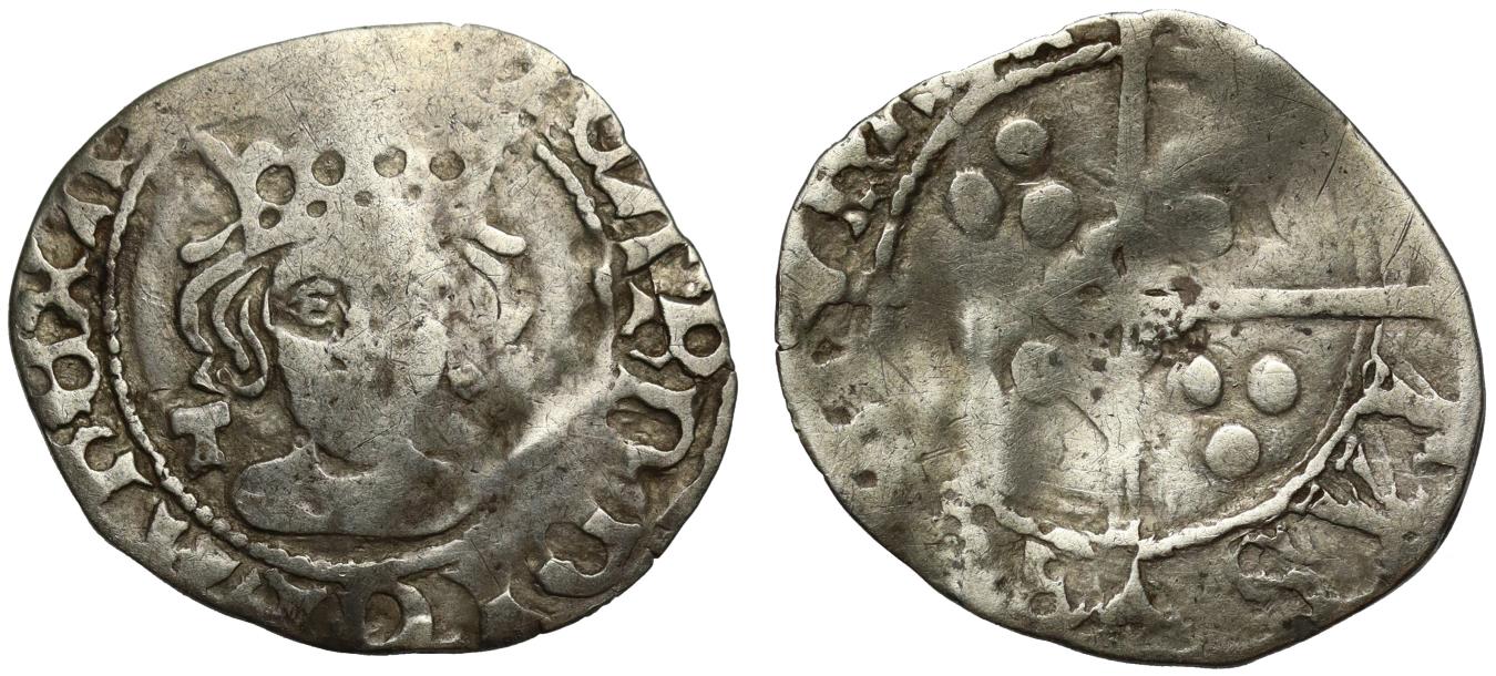 Richard II Penny, York mint, Archbishop Rotherham with T and key by bust