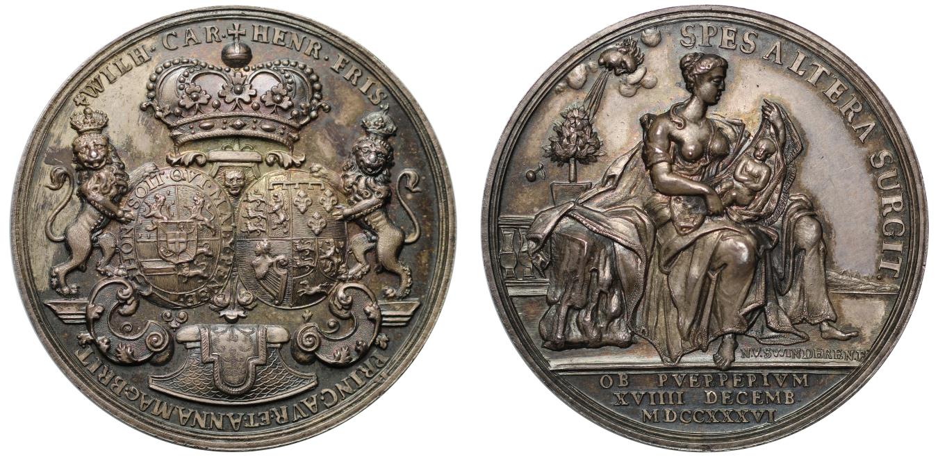Anglo-Dutch, Childbirth of Princess Anne of Orange, 1736. | European Coins