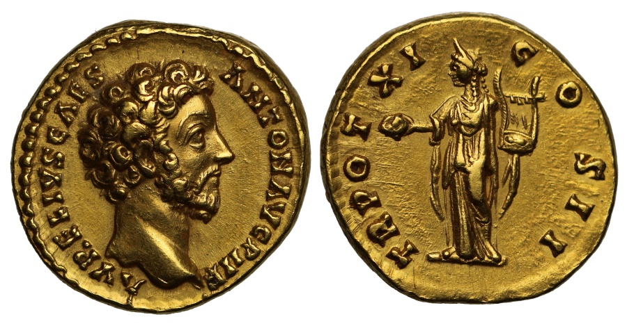 Marcus Aurelius, Gold Aureus | Roman Imperial Coins