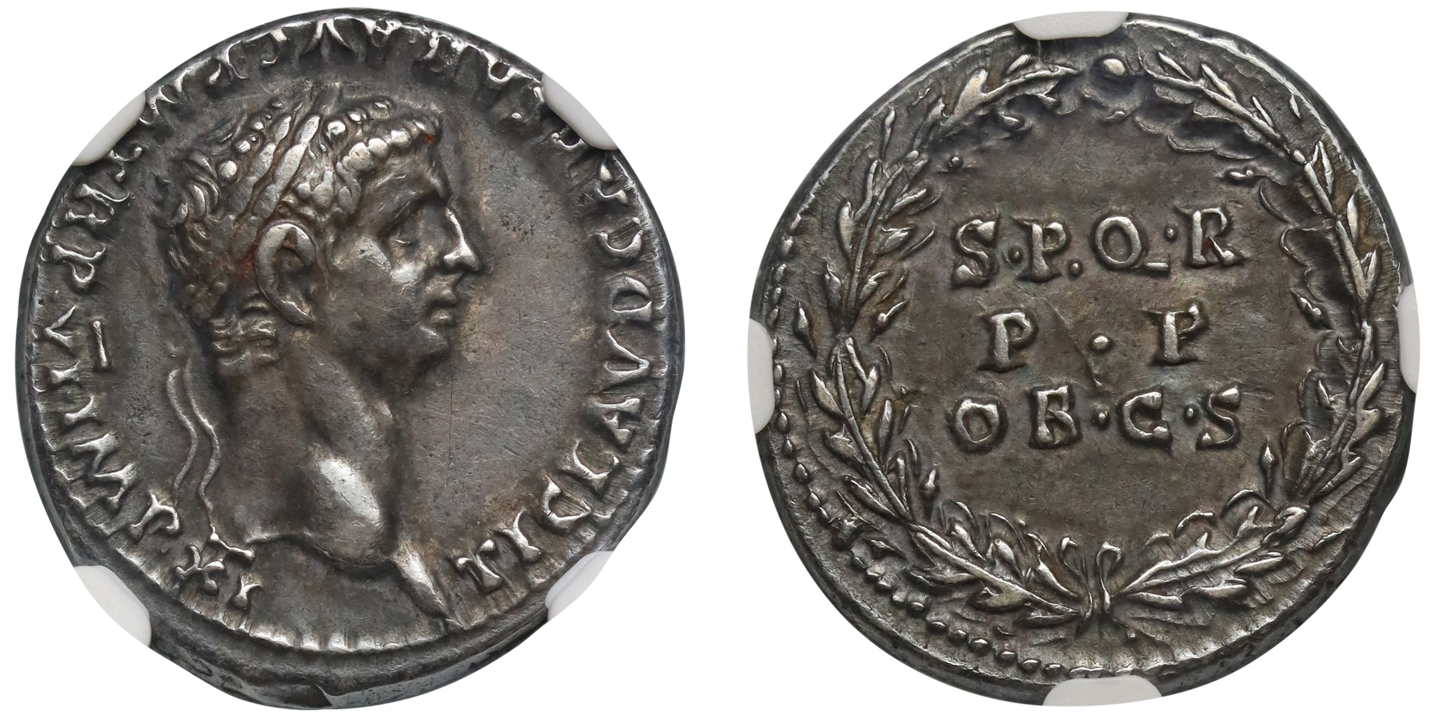 Claudius, silver Denarius, XF* 5/5 5/5 | Roman Imperial Coins