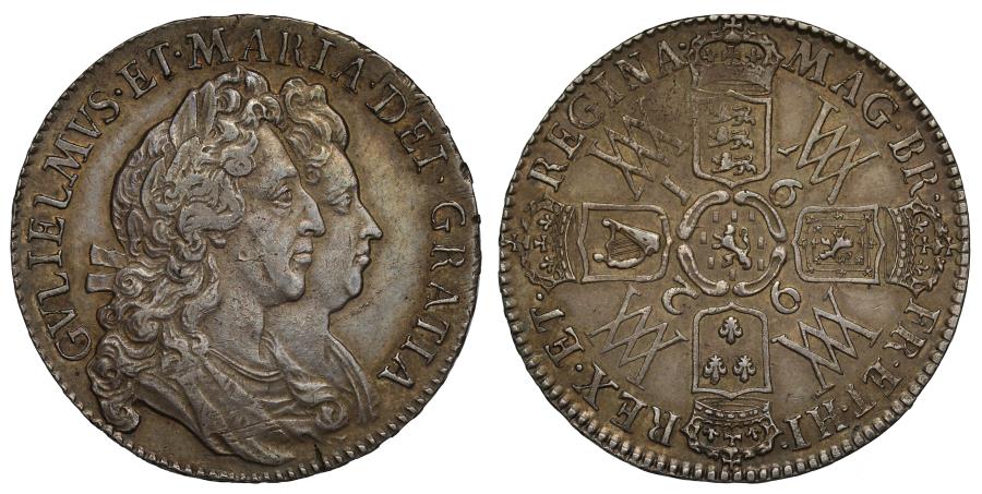 William and Mary 1692 Halfcrown | European Coins