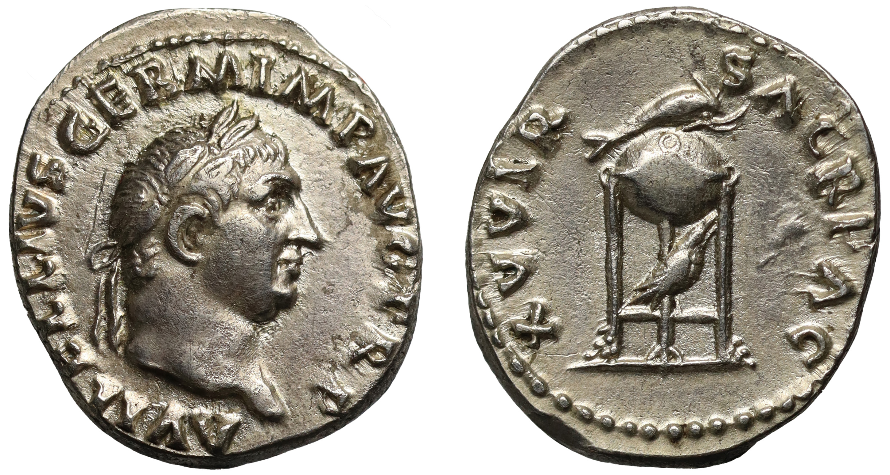 Vitellius, silver Denarius. | Roman Imperial Coins