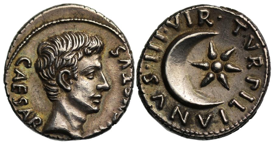 Augustus, Silver Denarius, Mint of Rome | Roman Imperial Coins