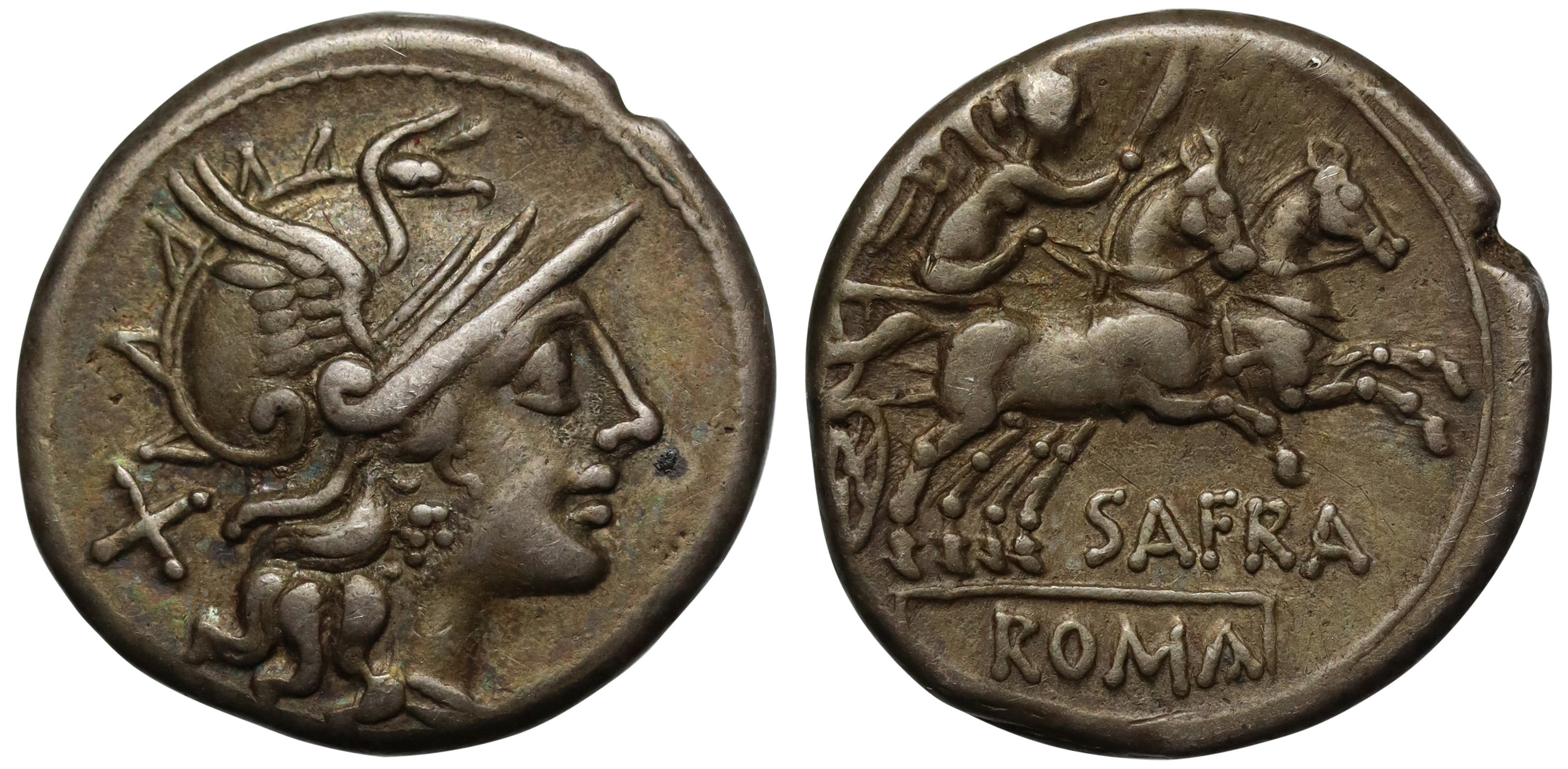 Spurius Afranius, Silver Denarius. | Roman Imperial Coins