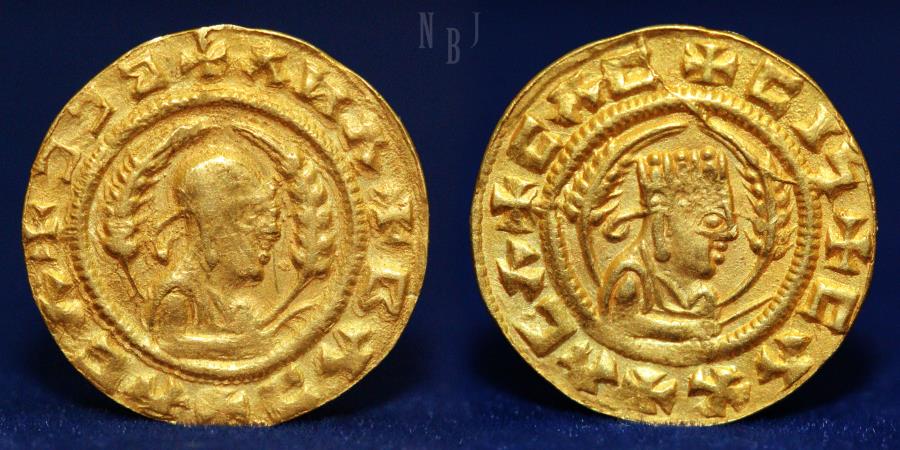 AKSUMITE COINS Anonymous (c. AD 400) Gold 1.59g, 16mm, EXTREMELY FINE ...