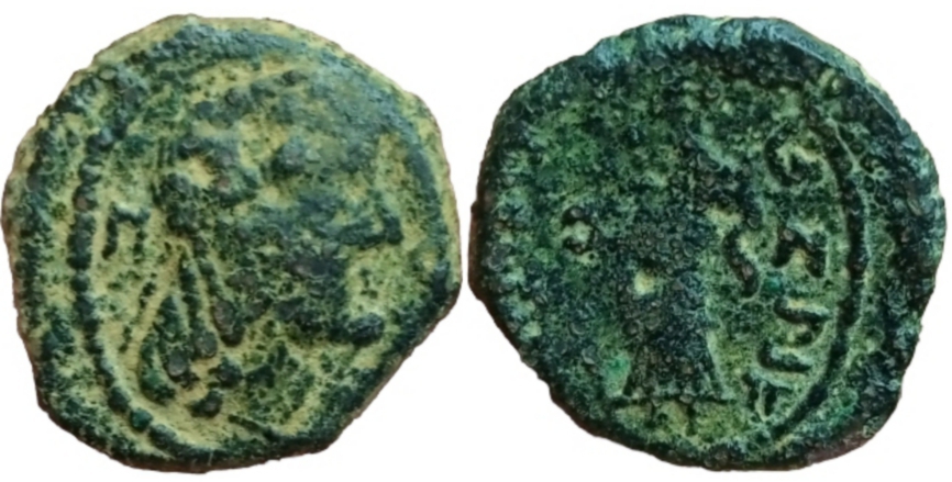 Aretas IV with Huldu. 9 BCE-40 CE. Year 6. | Ancient Eastern Coins