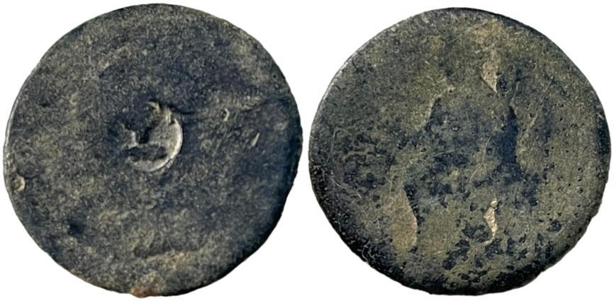 Roman coin with countermark