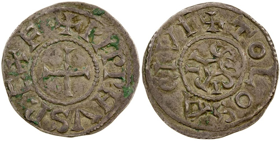 Carolingian, King of Aquitaine, Pepin II, AD 839 to 852. | Medieval Coins