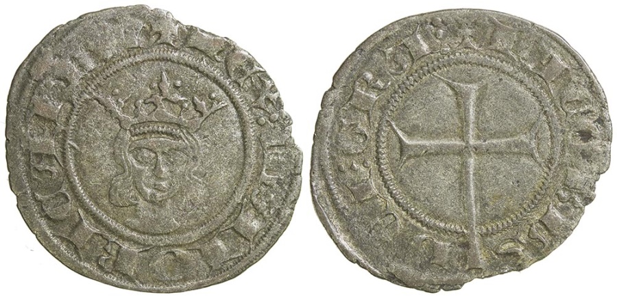 Spain, Mallorca. Jaume III, AD 1324-1344. Billon Dinero. | Medieval Coins