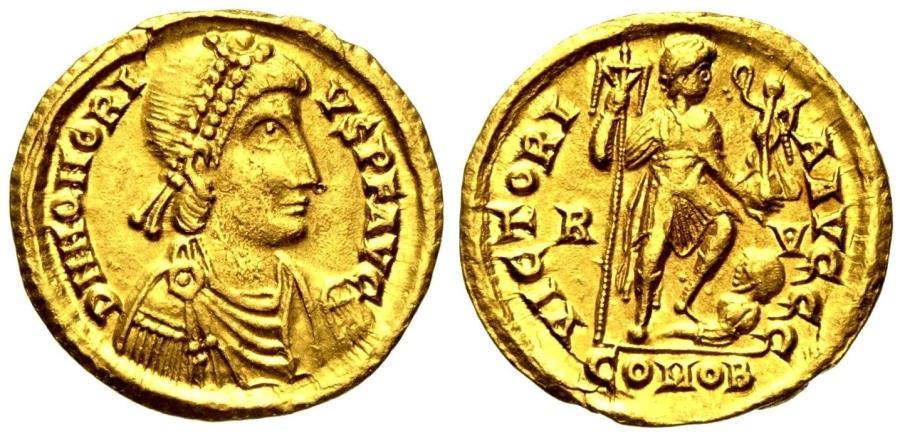 Honorius AV Solidus, RIC 1319 | Roman Imperial Coins
