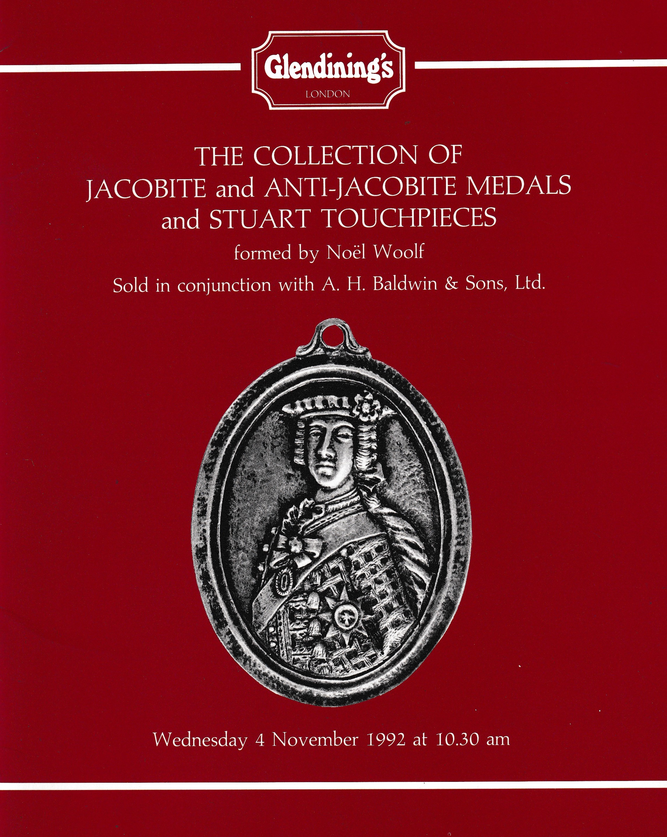 Glendining's, The Collection of Jacobite and Anti-Jacobite Medals and ...