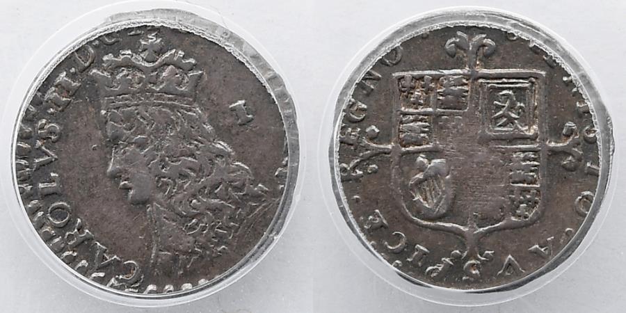 GREAT BRITAIN: Charles II Silver Penny (1600-1602), 2nd Hammered Issue ...