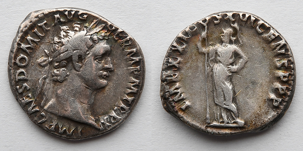 ROMAN EMPIRE: Domitian, AD 81-96, AR Denarius (19mm, 3.23g) | Roman ...