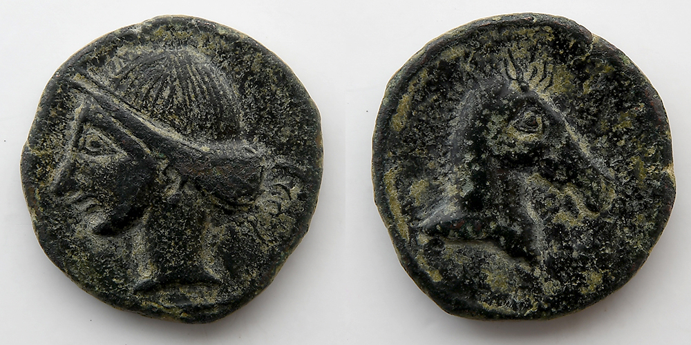 IBERIAN PUNIC, c. 6th Century BC, 1/2 Calco, Cartagena, Murcia, 22mm, 8.61g