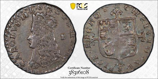GREAT BRITAIN: Charles II Silver Penny (1600-1602), 2nd Hammered Issue ...