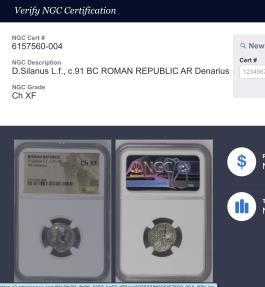 ROMAN REPUBLIC: D. Silanus L.f., c. 91 BC, AR Denarius (19mm, 3h), NGC ...