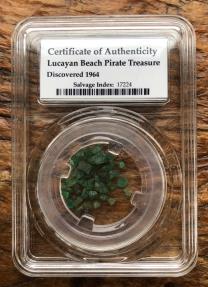 Lucayan Beach Wreck, Fine Raw Colombian Emeralds (5.59 ctw), c. 1620 ...