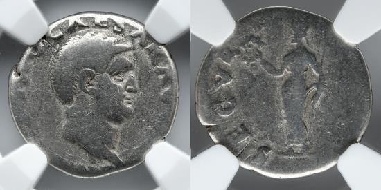 ROMAN EMPIRE: Otho AR Denarius, NGC VG, 4/5, 4/5, Securitas Standing