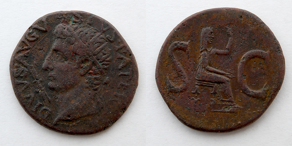 ROMAN EMPIRE: Augustus, 15-13 BC, AE As (29.5mm, 10.50g), Rome Mint