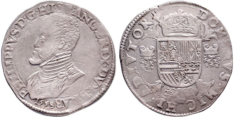 Philipsdaalder Brabant, Antwerpen 1558 | European Coins