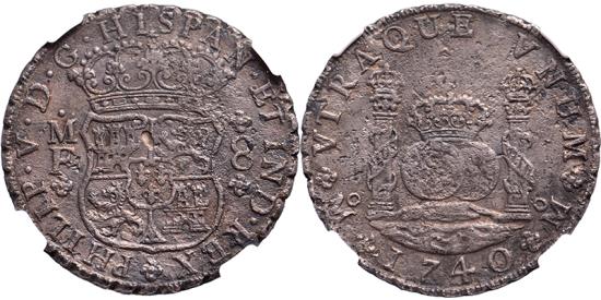 8 reales Mexico 1740 – Hollandia NGC Shipwreck graded | North & Central ...