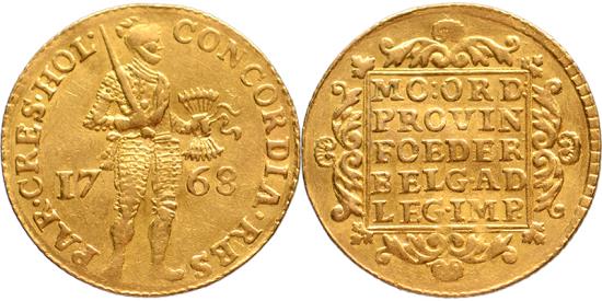 Gold ducat Holland 1768 | European Coins