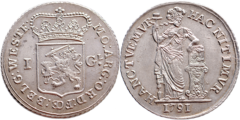 1 gulden West-Friesland 1791/81 | European Coins