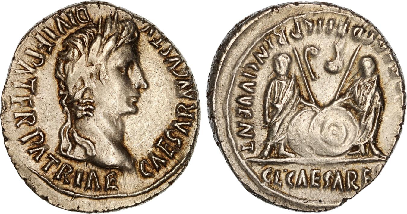 Augustus, Silver Denarius, ‘C L CAESARES’ [ARI-268] | Roman Imperial Coins