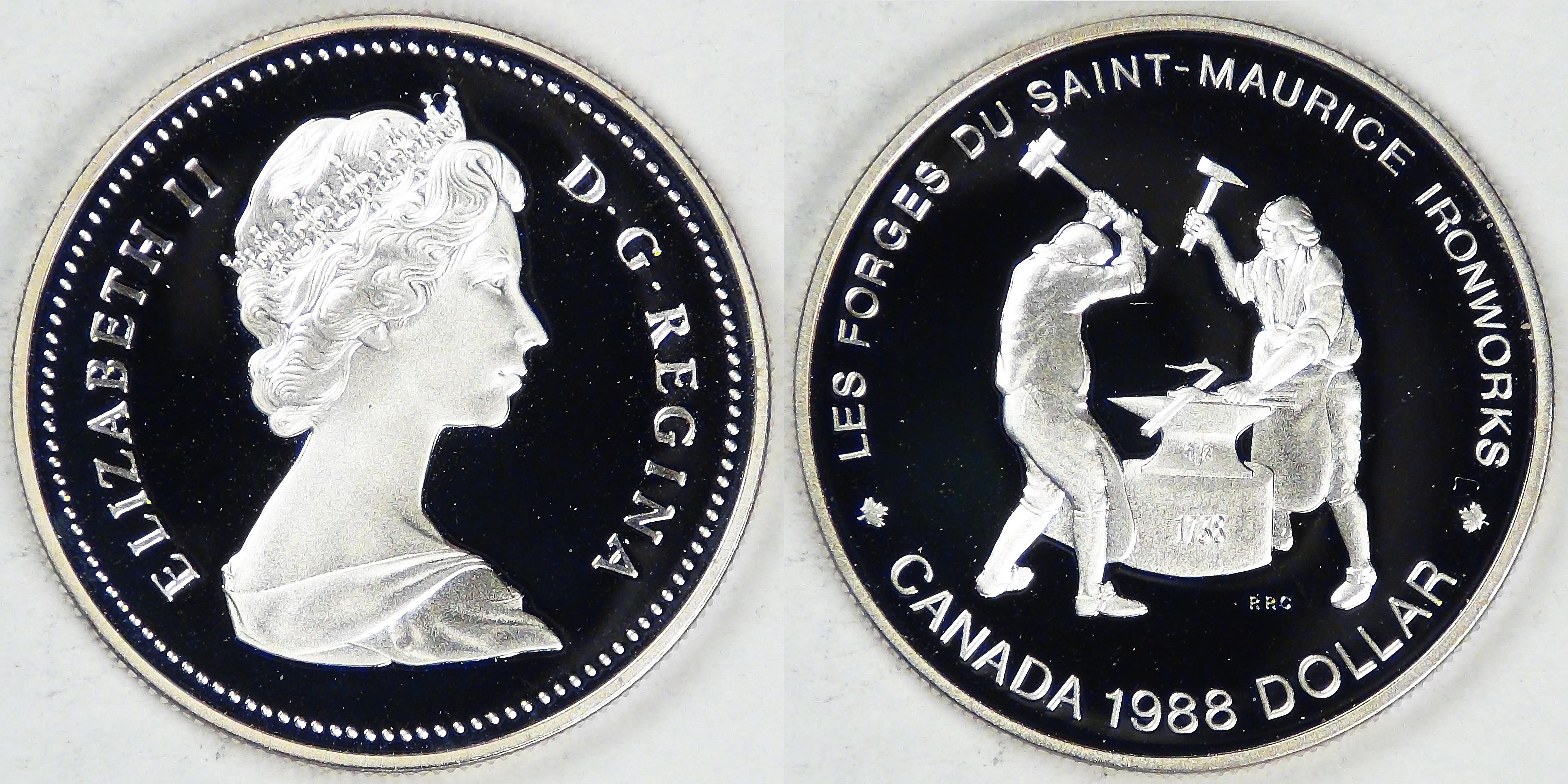 CANADA, Elizabeth II, 1988 Dollar, Gem Proof DCAM | North & Central ...