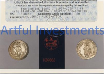 BYZANTINE EMPIRE, Isaac I Comnenus (1057-1059 AD), Gold Histamenon ...