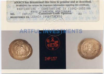 BYZANTINE EMPIRE, Constantine IX Monomachus (1042-1055 AD), Gold ...
