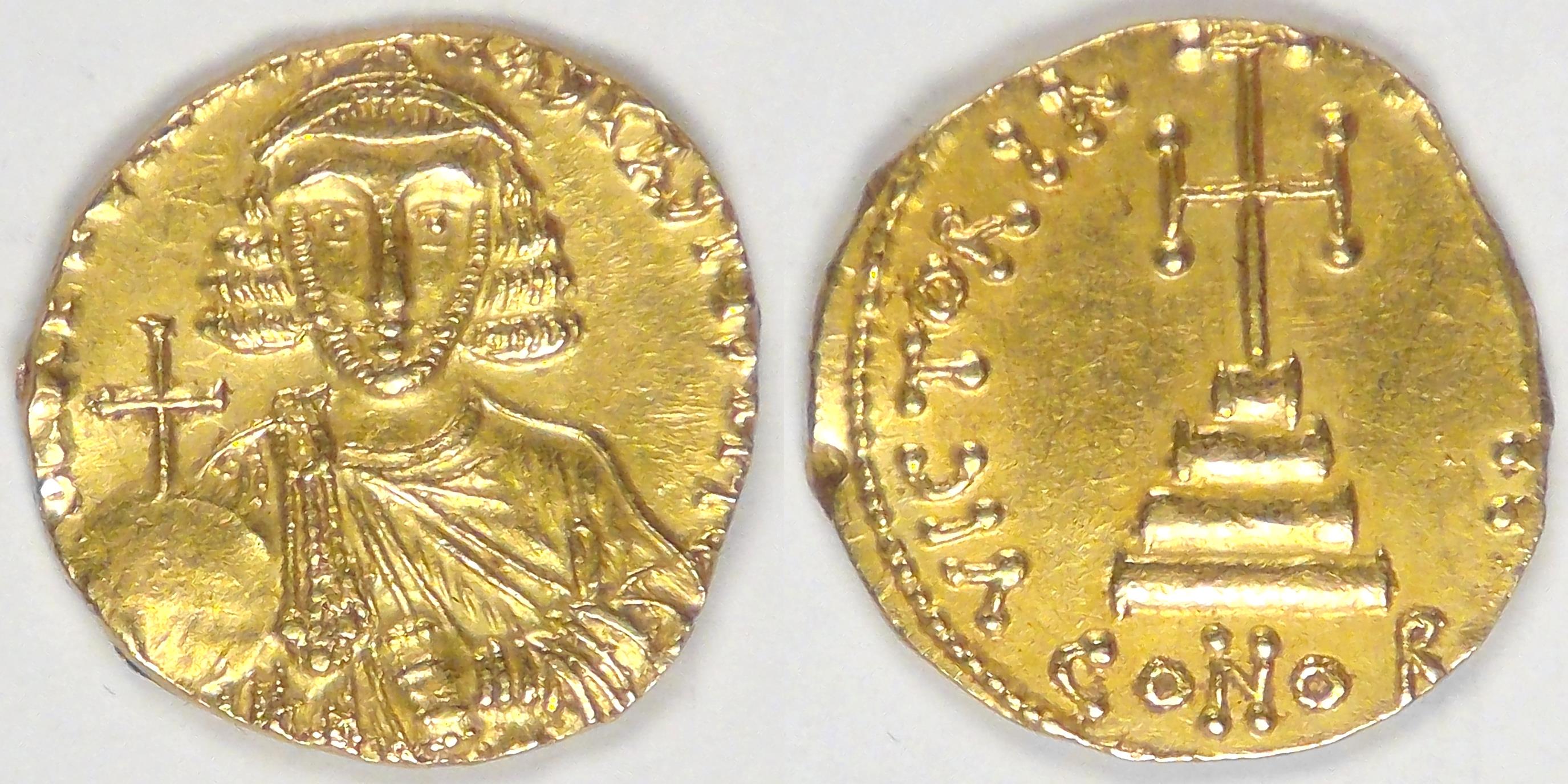 BYZANTINE EMPIRE, Anastasius II, Artemius (713-715 AD), Gold Solidus ...