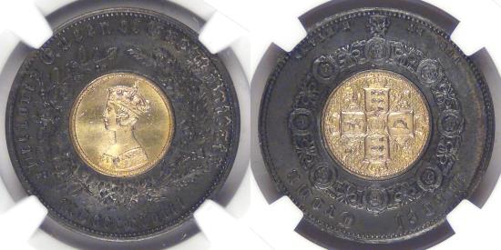 UNITED KINGDOM OF GREAT BRITAIN, 1848 Model Crown, MS-63 NGC | European ...