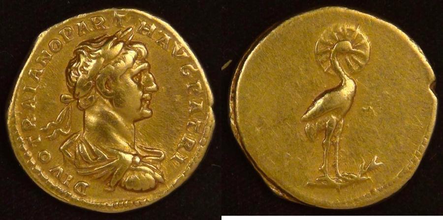 ROME IMPERIAL, Hadrian in honour of Divus Trajan, 118 AD (posthumous ...